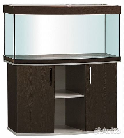 Аквариум полусфера 270 литров цвет венге-серебро