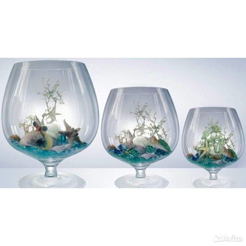 Аквариумы Бокалы от 1 до 20л