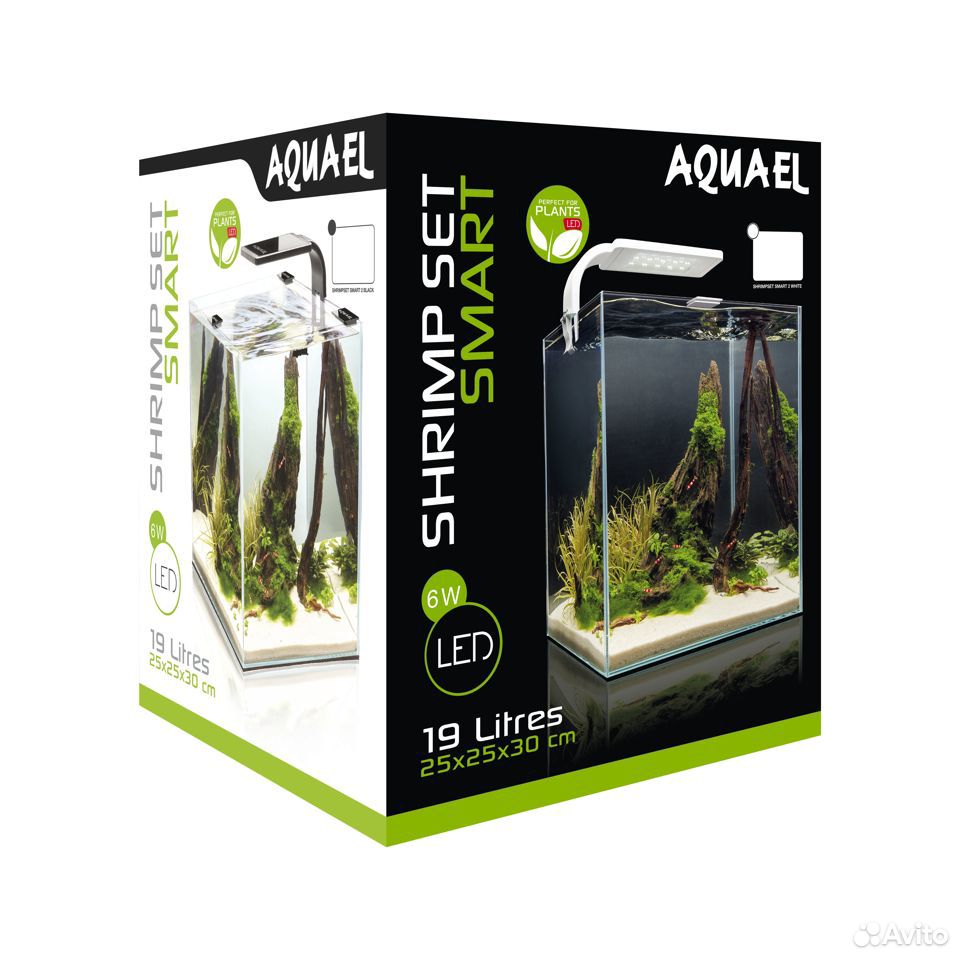Кревет. Aquael 20 л с Led светом филь.нагрев новый
