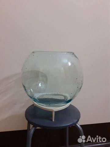 Аквариум круглый на подставке, шар, на 10л