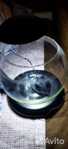 Аквариум круглый 7 л. С подсветкой