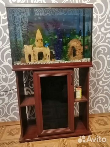 Аквариум с тумбой 66 литров