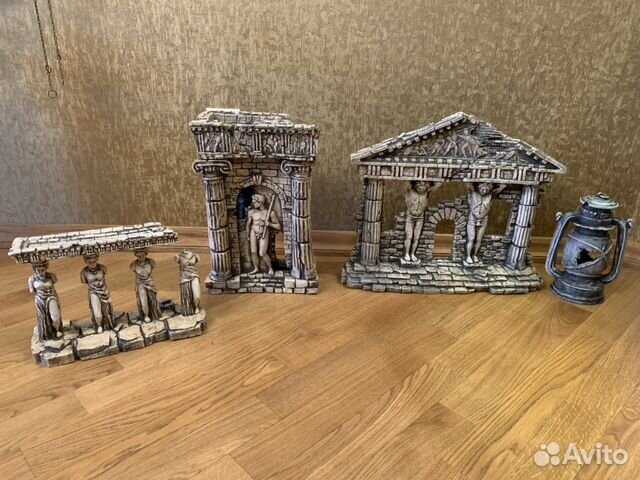 Декор античность в аквариум
