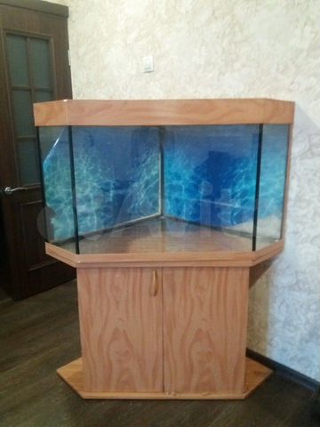Аквариум угловой